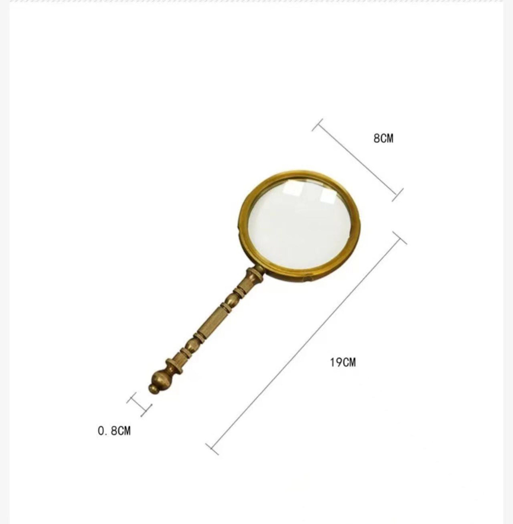 Brass Hand-carved Magnifying Glass, Study Decoration Gift - Etsy