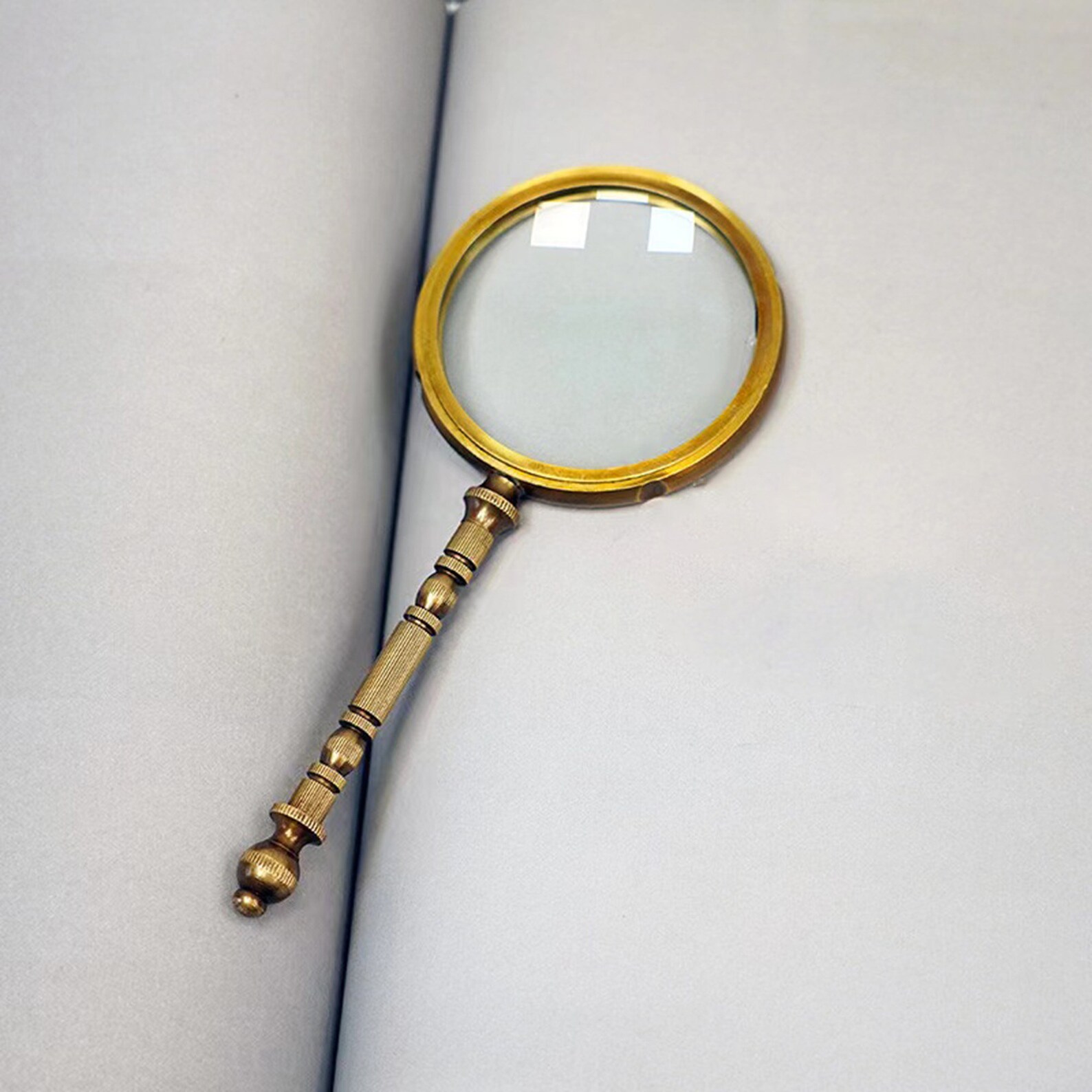 Brass Hand-carved Magnifying Glass, Study Decoration Gift - Etsy
