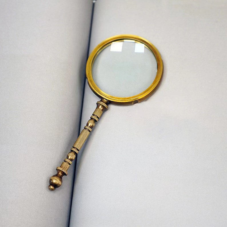 Brass Hand-carved Magnifying Glass, Study Decoration Gift - Etsy