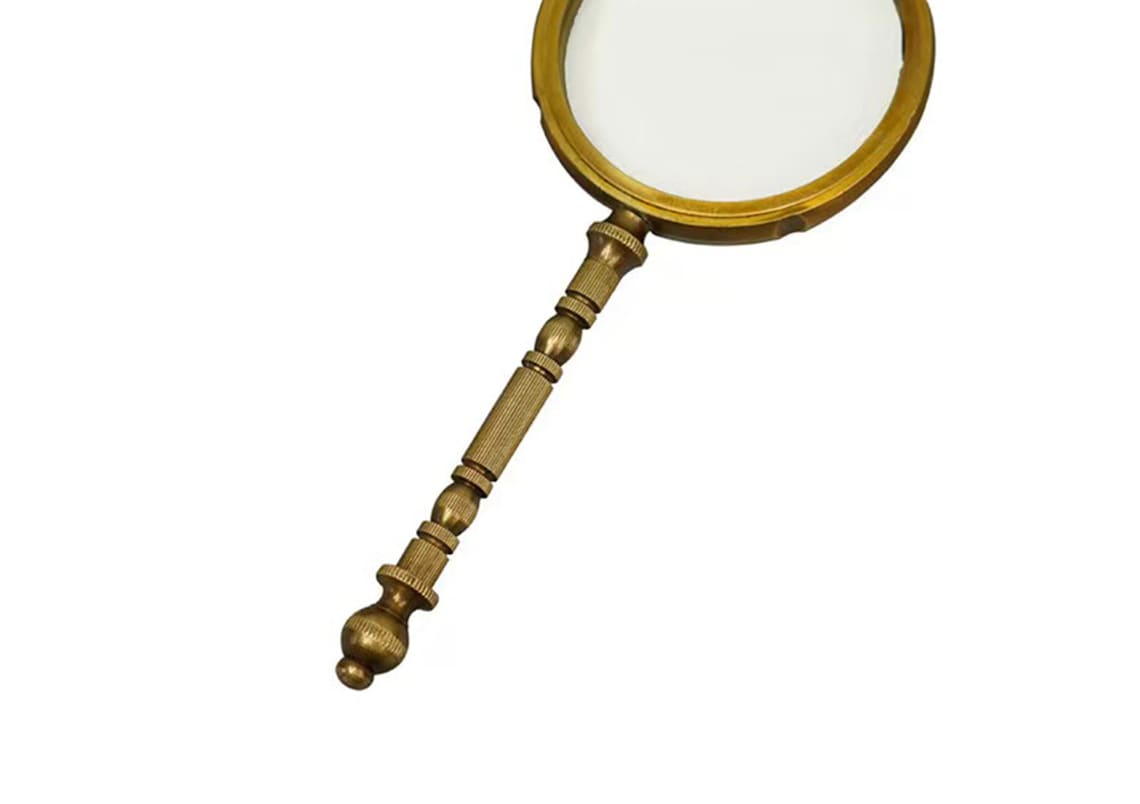 Brass Hand-carved Magnifying Glass, Study Decoration Gift - Etsy