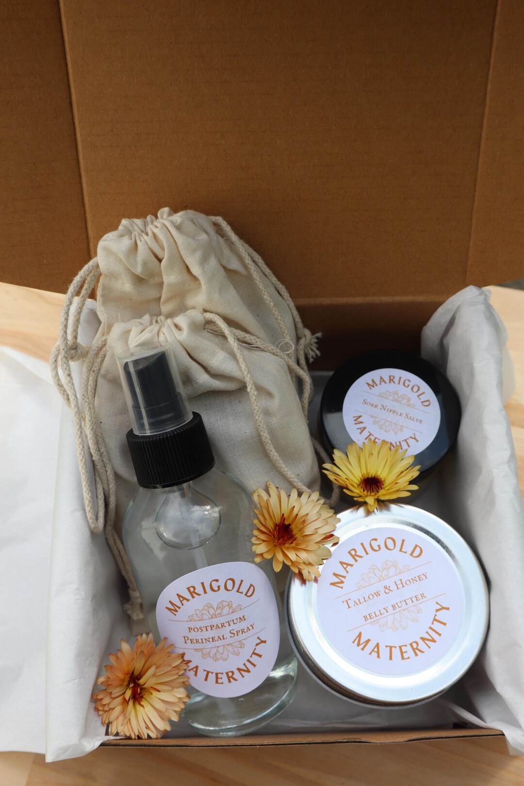 Postpartum Care Kit: Herbal Sitz Bath, Perineal Spray, Belly Butter - Etsy