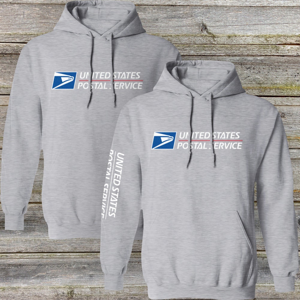 USPS Wordmark Logo Hoodie United States Postal Service Hooded ...
