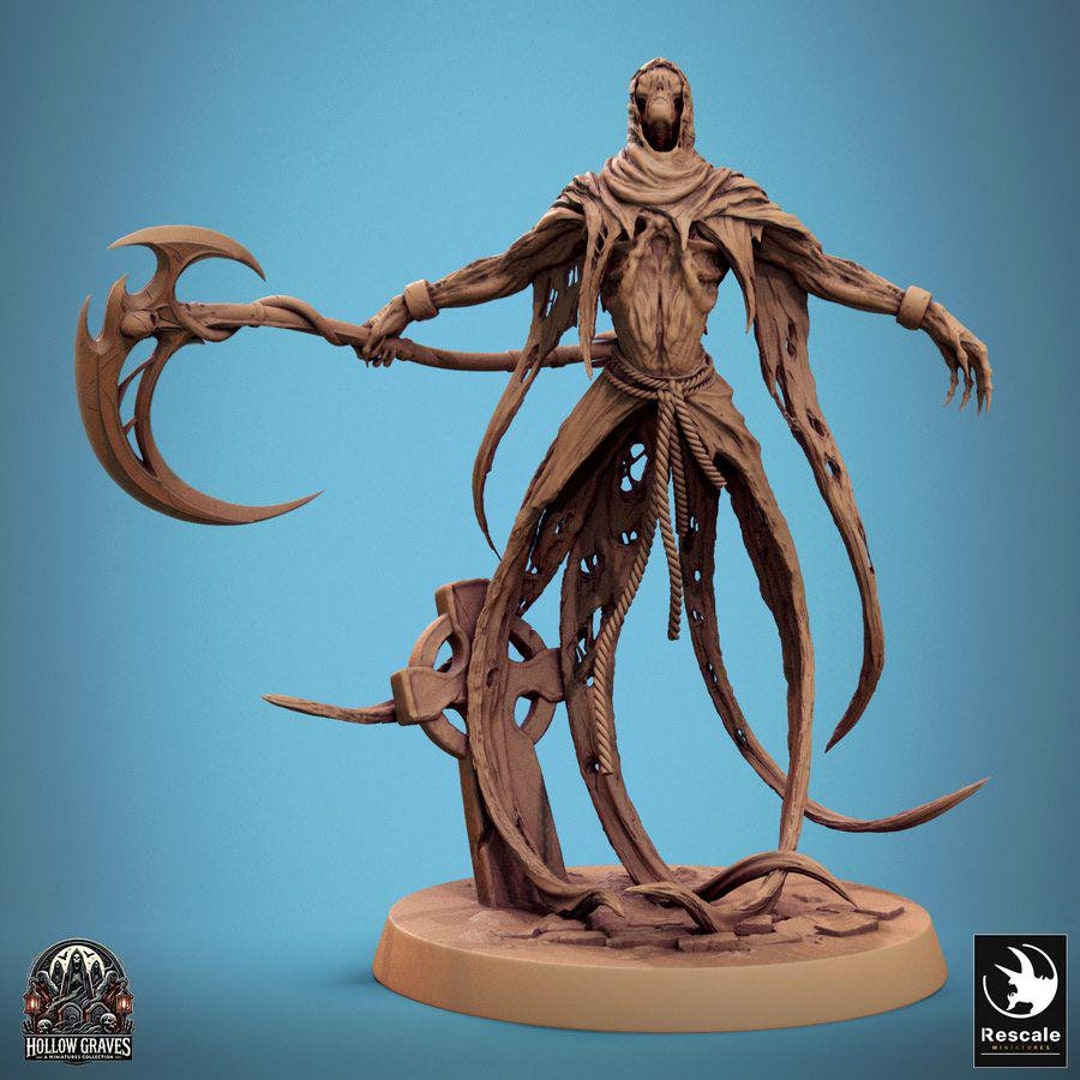 Ghost Mini 10 Poses Sword or Scythe 32mm Scale Death Ghosts Rescale ...