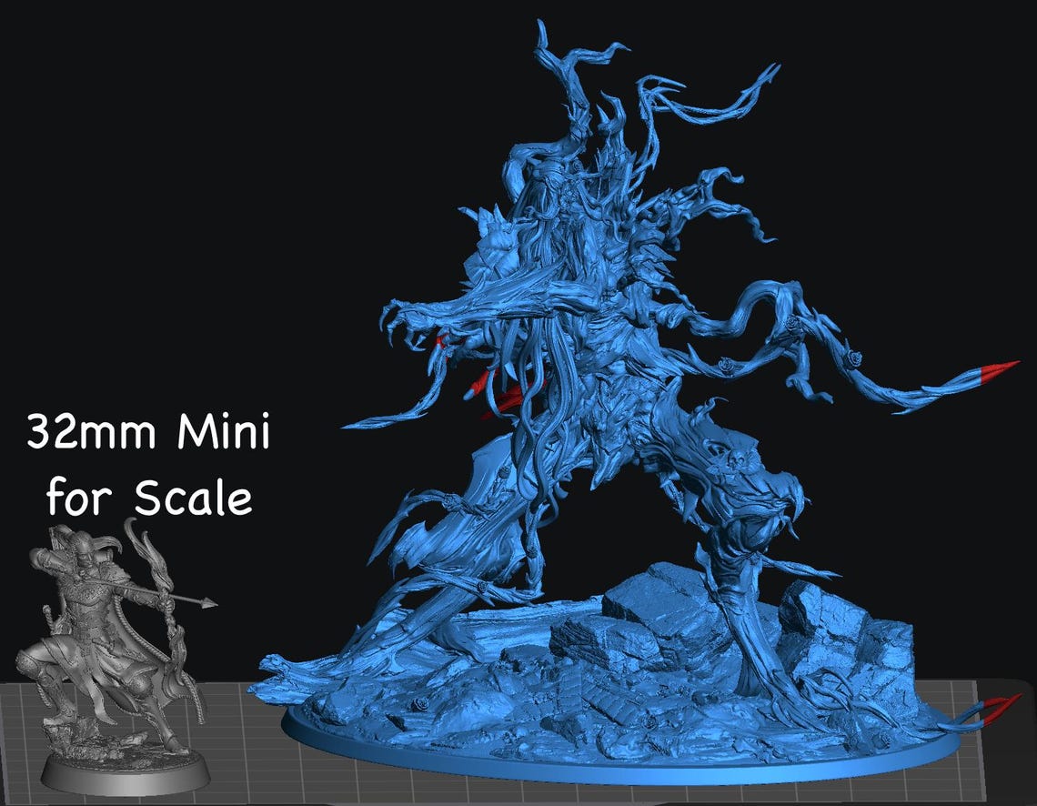 Dryad Curse of Briar Treent Walking Tree Blight Forest Guardian Plant D ...