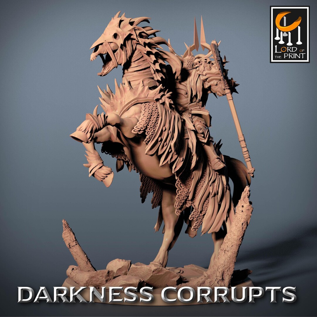 Dark Knight Death Unpainted Rearing Darkness Corrupts Lord of the Print ...