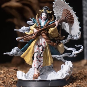 Elementalist Sorcerer Wizard Caster D&D 32mm 75mm Mini Warlock NPC ...