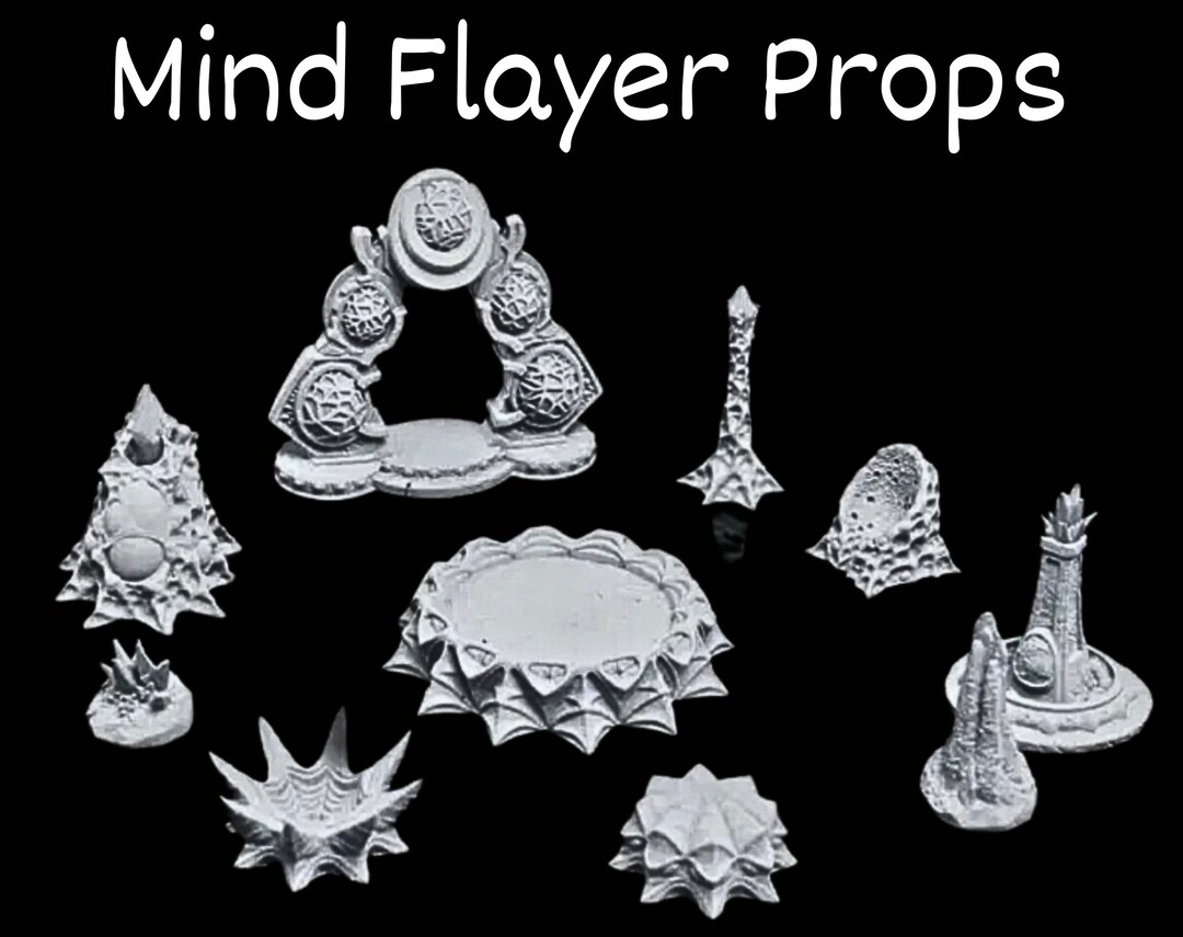 Mind Flayer Props Nest Pillar Gemstone Stalagmite Pod Vessel Gate Arch ...