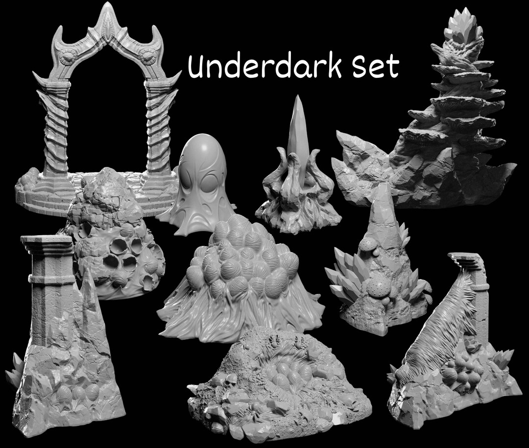 Underdark Spider Prop Set Underdark Props Spider Props Spider Eggs ...