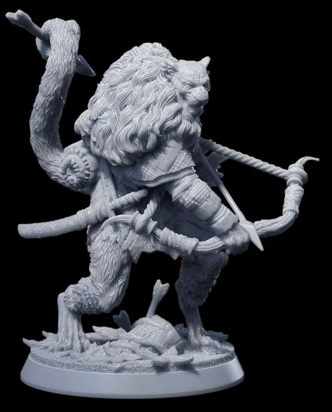 Tabaxi Miniature | Leonin Miniature | Tabaxi Ranger | Druid | Catfolk ...