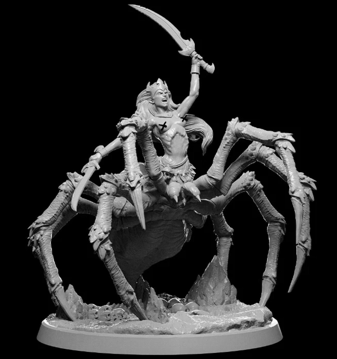 Drider Female Dryder Drow Underdark Dark Spider Lady Spider Woman D&D ...