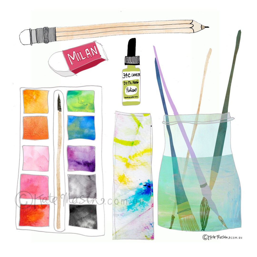 Art Supplies ART PRINT - Etsy