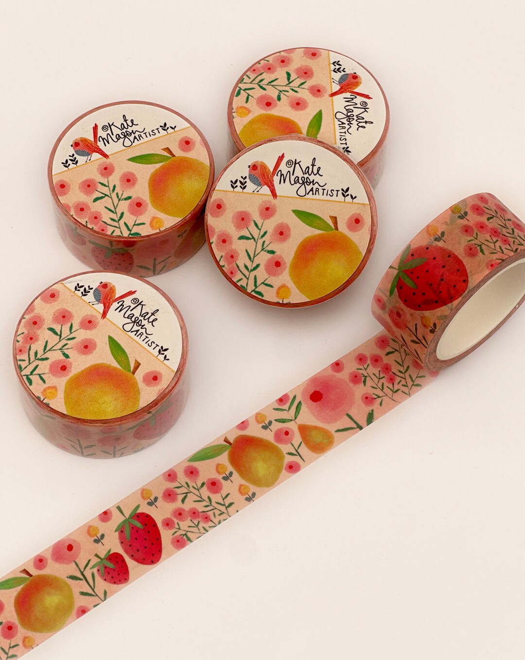 Fruity Floral WASHI TAPE 20mm X 10m Craft Tape Washi Scrapbooking Washi ...