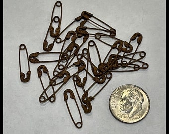 Rusty Safety Pins - Etsy
