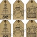 Autumn Mice Printable...instant Download Primitive Fall Hang Tag ...