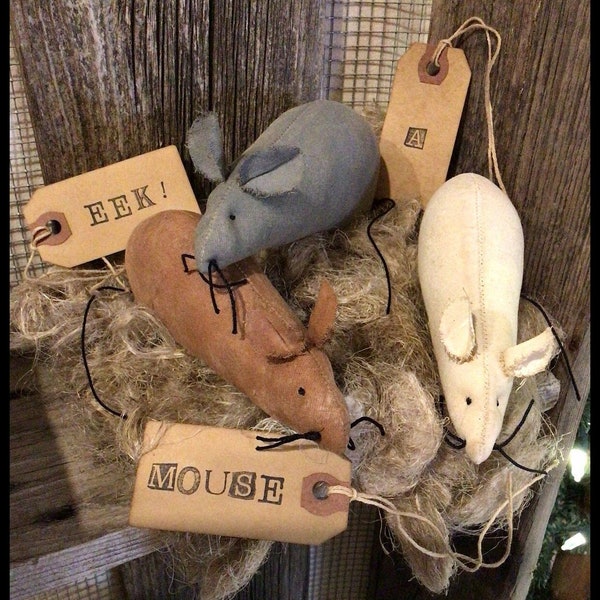 Primitive Mouse - Etsy