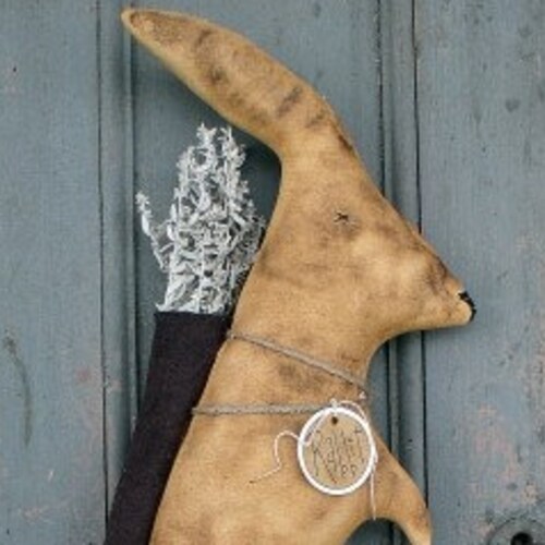 Rabbit Make Do Epattern...primitive Easter Bunny Cloth Doll - Etsy