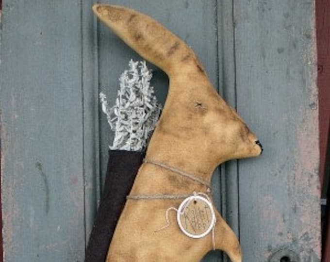 Randal Rabbit EPATTERN primitive Bunny Cloth Doll Craft | Etsy