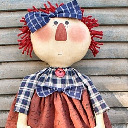 Kate EPATTERN Primitive Country Cloth Doll Craft Digital - Etsy