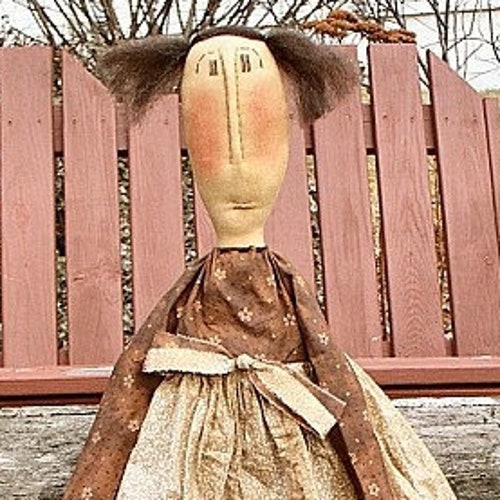 Kate EPATTERN Primitive Country Cloth Doll Craft Digital - Etsy