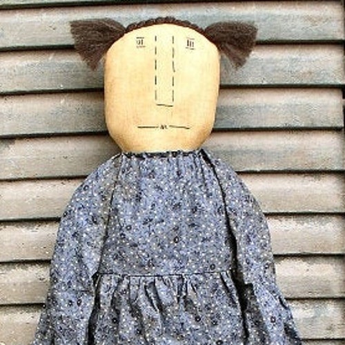 Nora EPATTERN Primitive Country Cloth Doll Craft Digital - Etsy