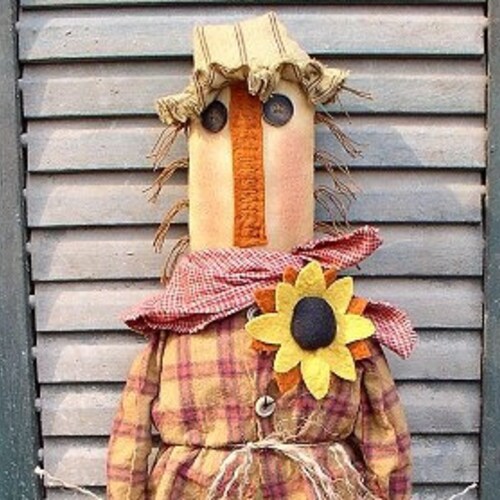 PDF Pattern Primitive Scarecrow Epattern - Etsy