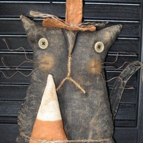 Primitive CAT Doll Pattern Epattern PDF Handpainted Fabric - Etsy