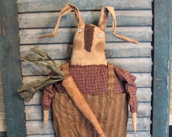 Bebe Bunny EPATTERN Primitive Country Easter Rabbit Spring Cloth Doll ...