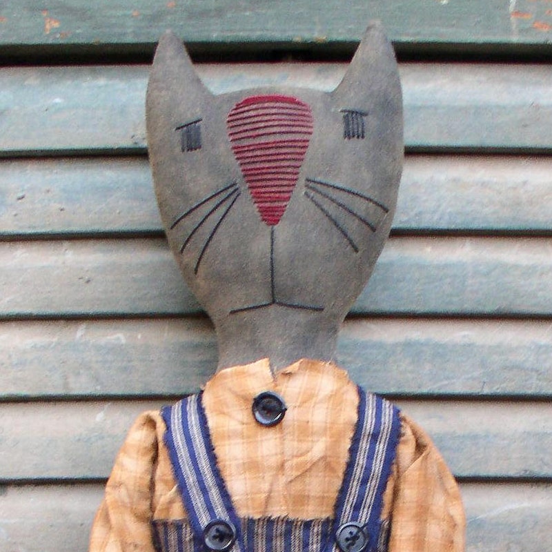 Black Cat Doll With Clothes - Etsy