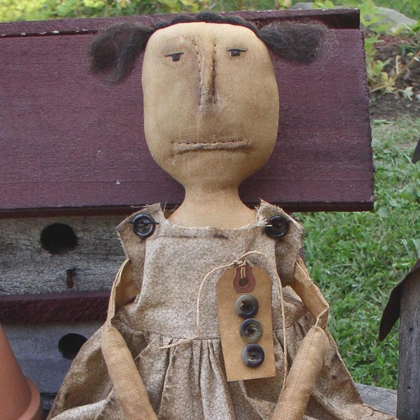 Primitive Cloth Doll - Etsy