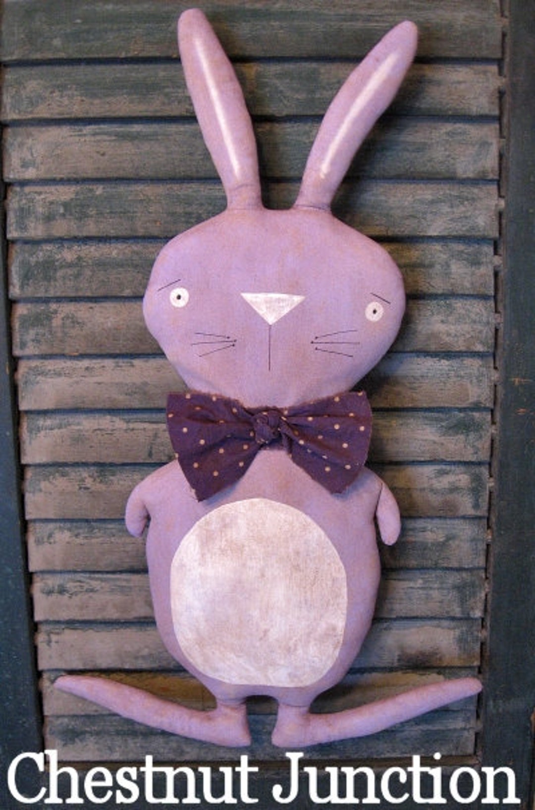 Mr. Periwinkle Epattern...primitive Country Easter Spring Bunny Rabbit ...