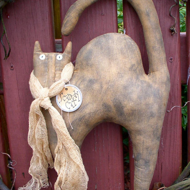 Primitive Cat - Etsy
