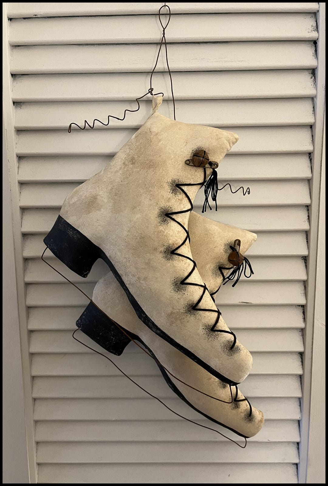 Ice Skates EPATTERN - Primitive Christmas Winter Holiday Cloth Craft ...