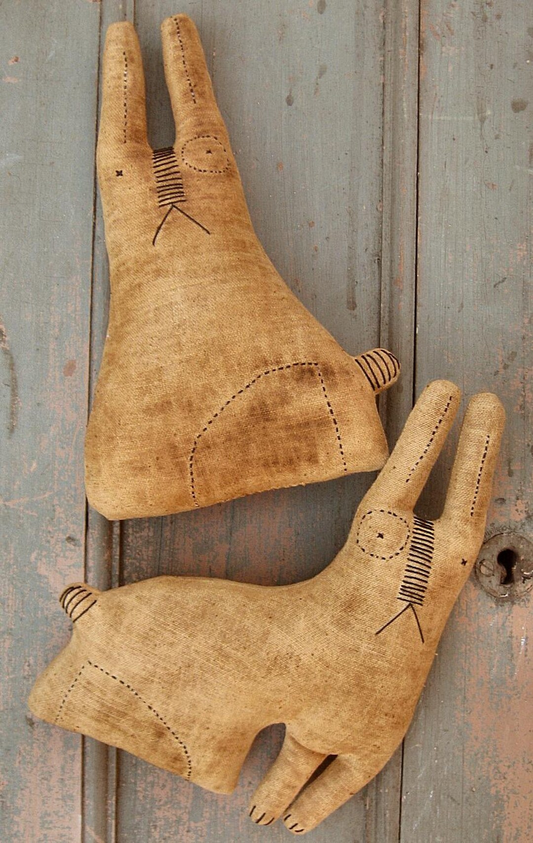 Olde Rabbits Epattern...primitive Country Cloth Doll Craft Spring ...