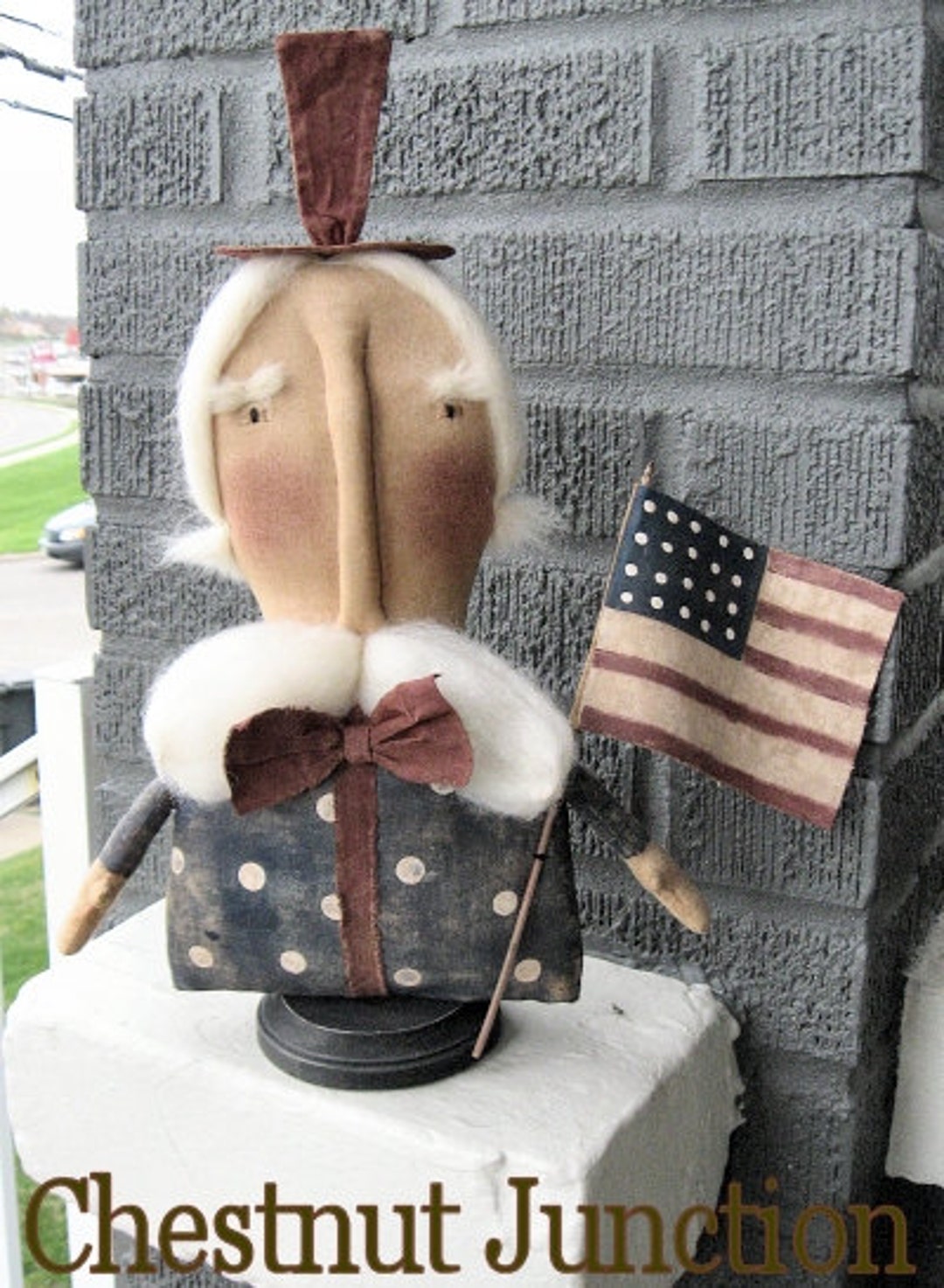 Flag Sam Epattern...primitive Country Uncle Sam Cloth Doll Craft ...