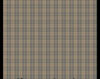 BLACK HOMESPUN Fabric...1/2 Yd...100% Cotton...44" Wide...black & Tan ...