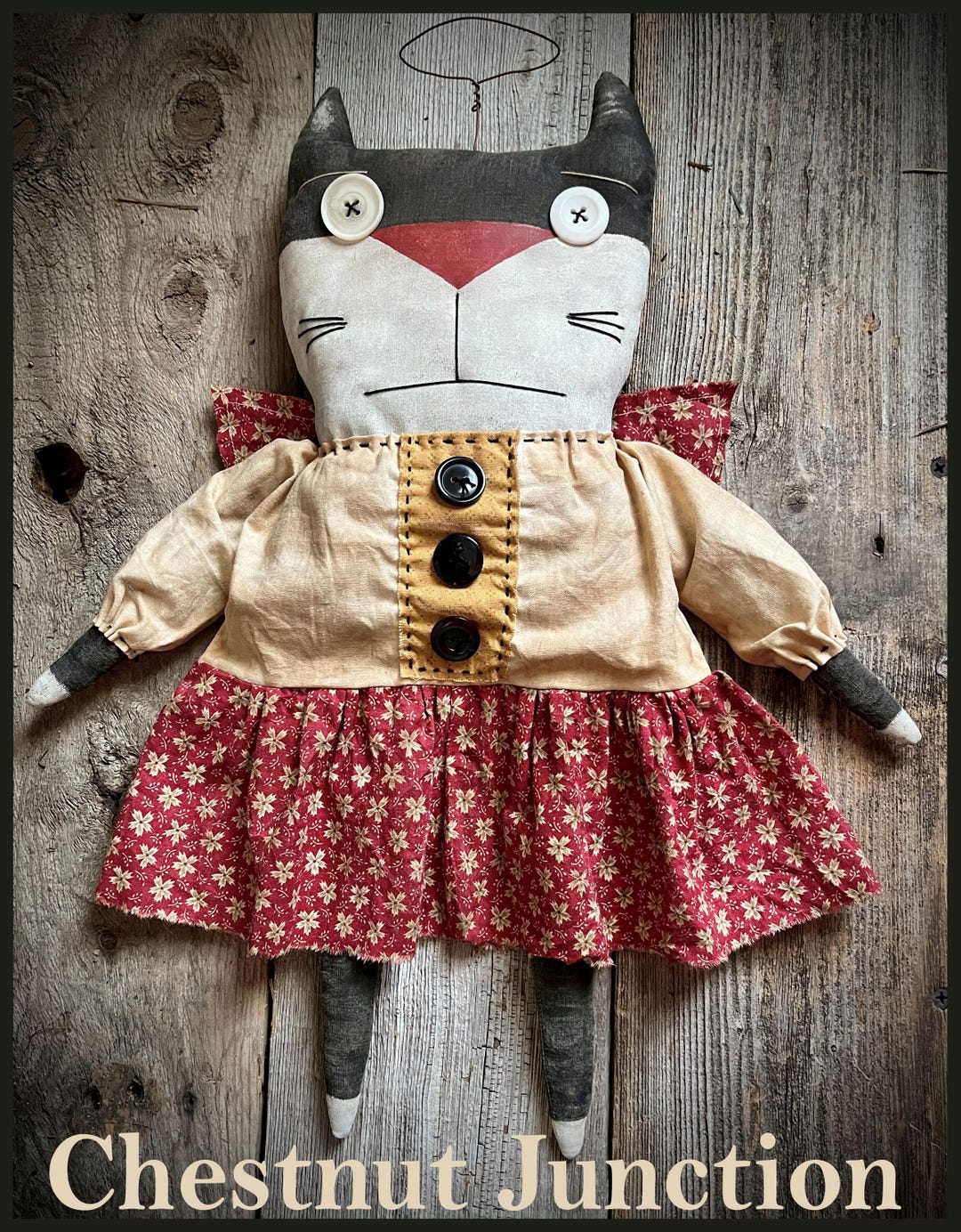 Callie Cat EPATTERN - Primitive Country Cat Plush Cloth Doll Craft ...