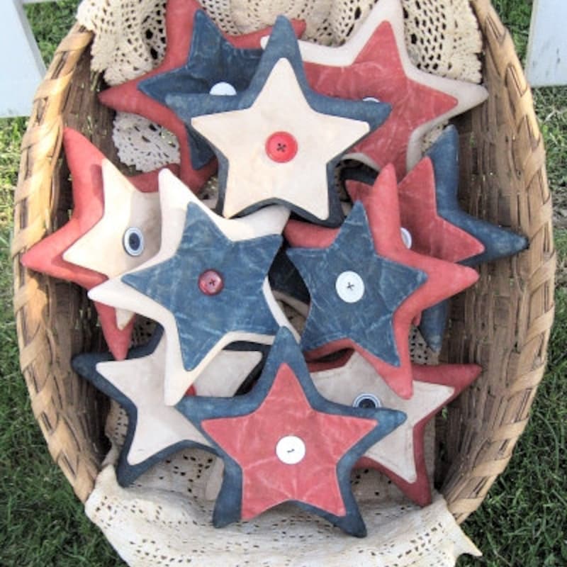 Patriotic Cloth Ornaments - Etsy