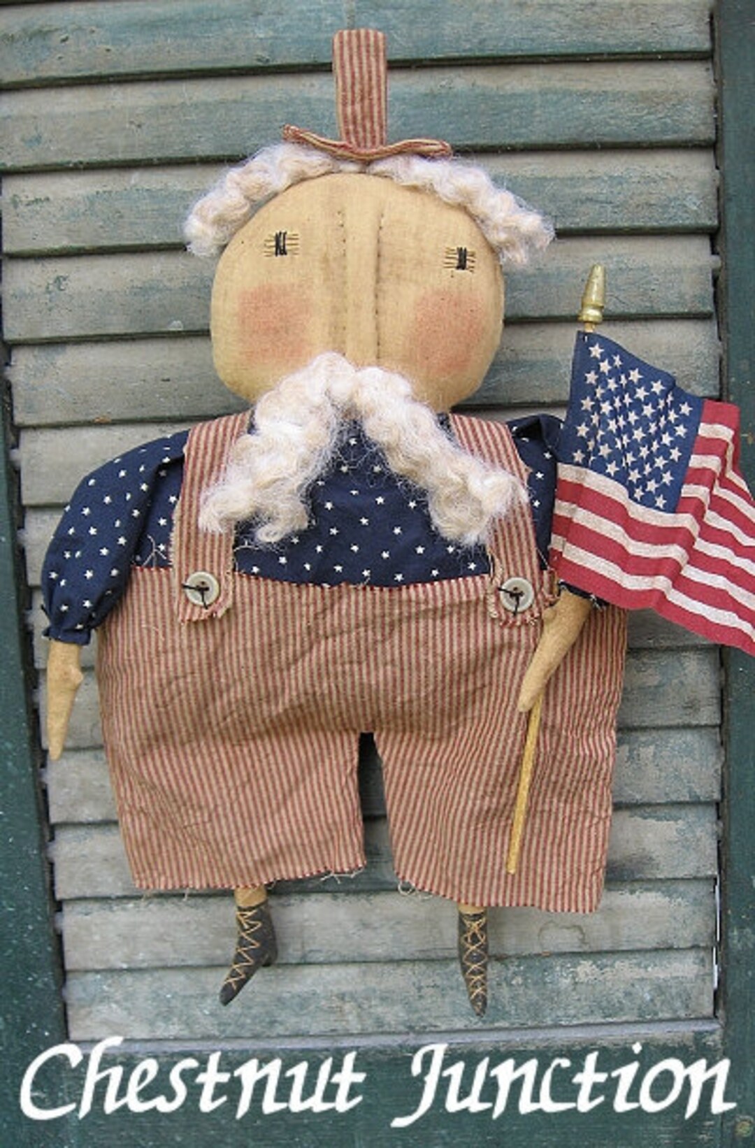 Uncle Sam EPATTERN- Primitive Country Americana Cloth Doll Craft ...