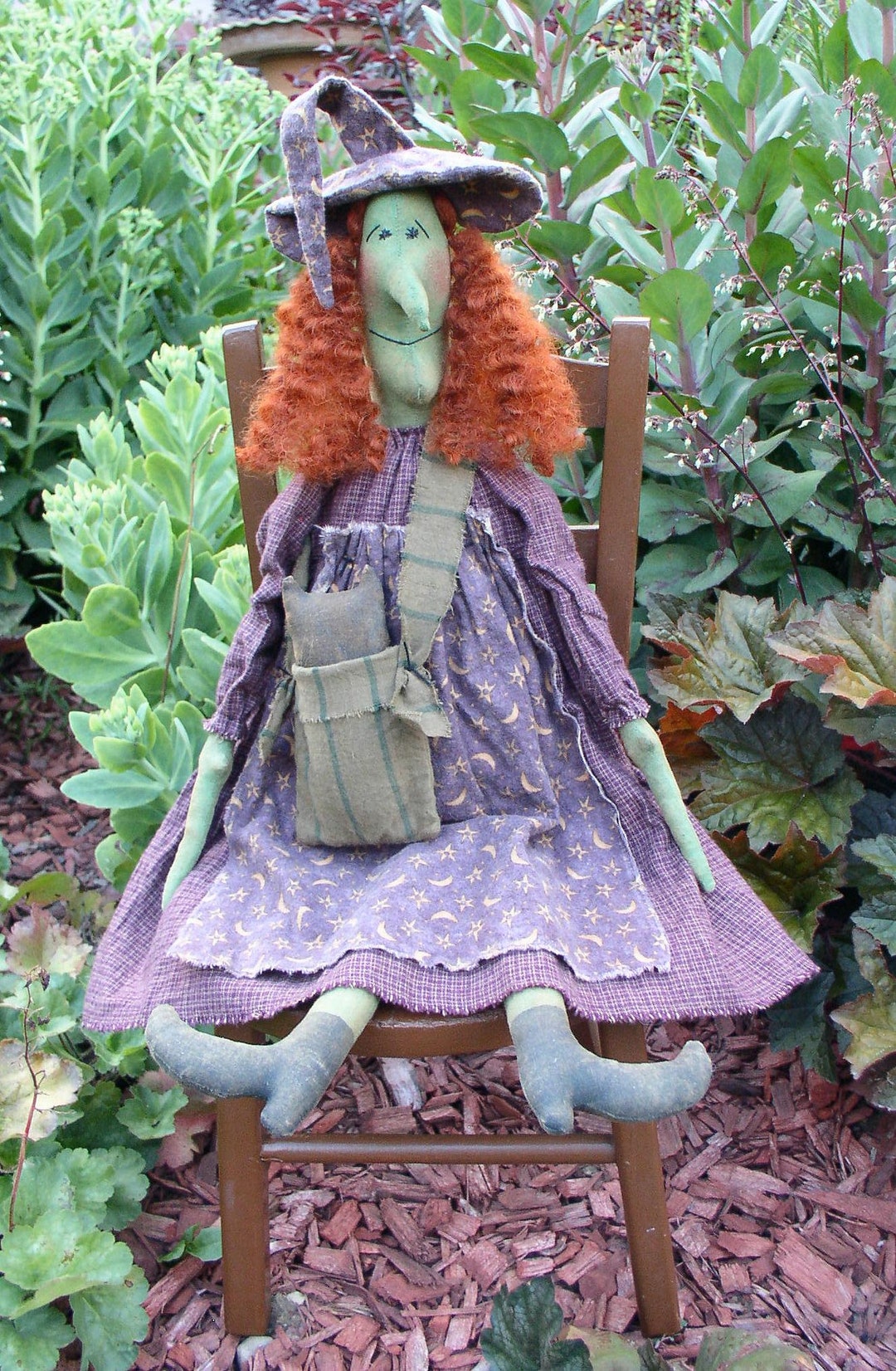 Haggie Lou EPATTERN - Primitive Halloween Witch Cloth Doll Craft ...