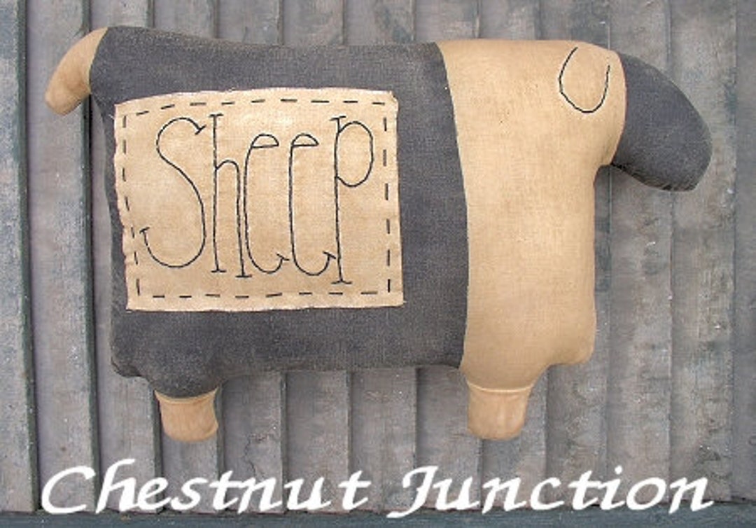 Folk Sheep Epattern...primitive Country Cloth Doll Craft Decoration ...