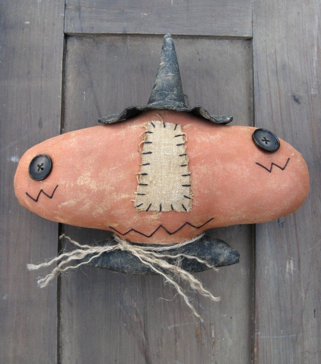 Pumpkin Boo EPATTERN - Primitive Halloween Witch Sitter Cloth Doll ...