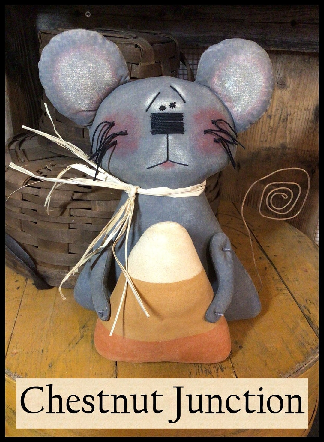 Candy Mouse Epattern...primitive Halloween Mouse Doll With Candy Corn ...