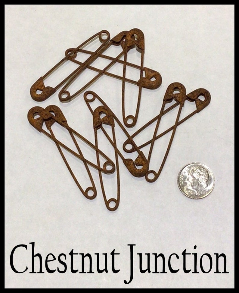 RUSTY SAFETY Pins...large...package of - Etsy