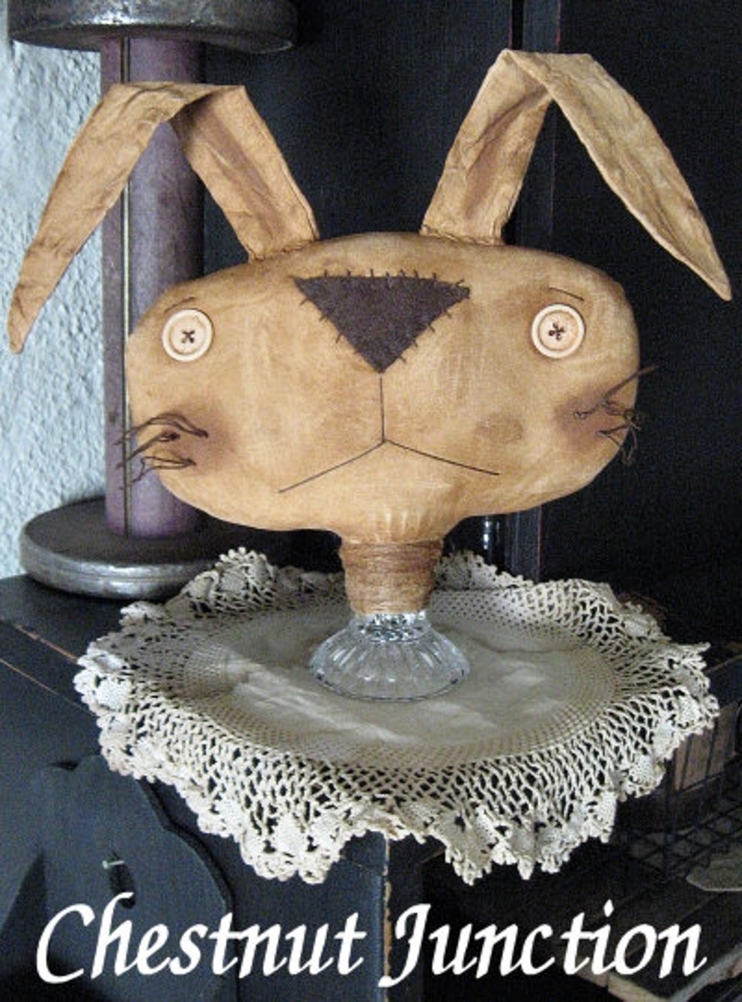 Rabbit Make Do Epattern...primitive Easter Bunny Cloth Doll Craft ...