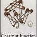 RUSTY SAFETY Pins...large...package of 10...2"...primitive Craft ...