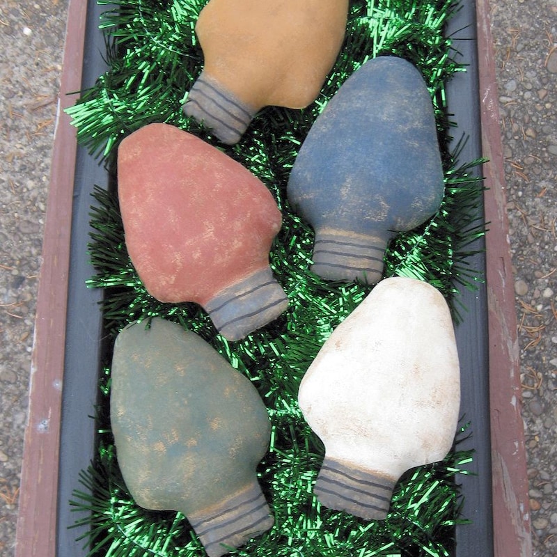 Light Bulb Tree Painting - Etsy