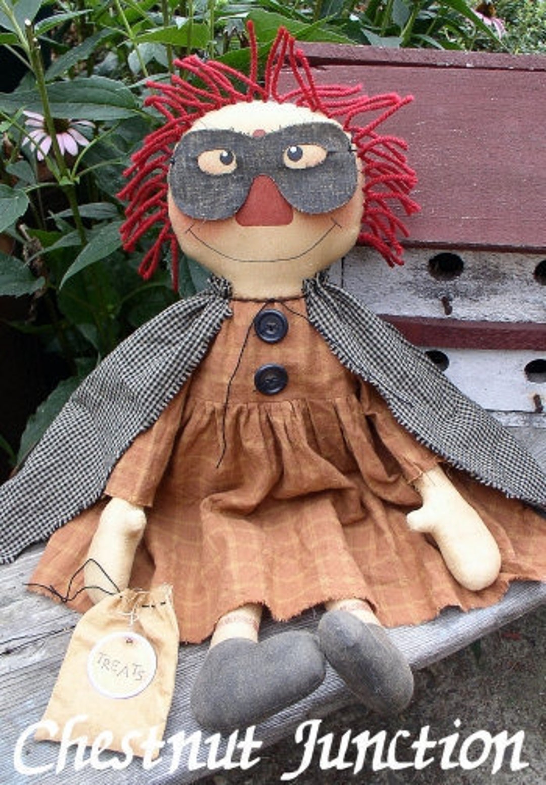 Trick R Treat Annie EPATTERN - Primitive Country Halloween Raggedy ...