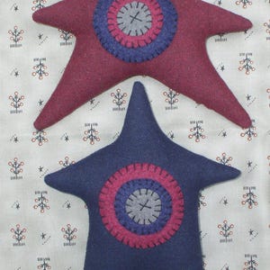 Wool Stars EPATTERN - Primitive Country Craft Ornament Filler Digital ...