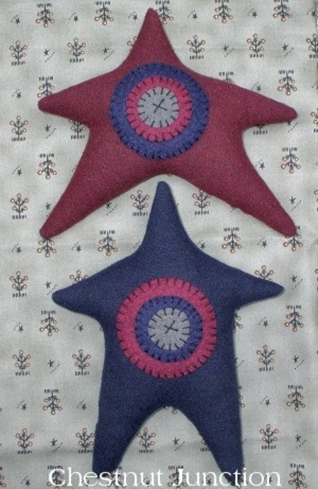 Wool Stars EPATTERN Primitive Country Craft Ornament Filler Digital ...