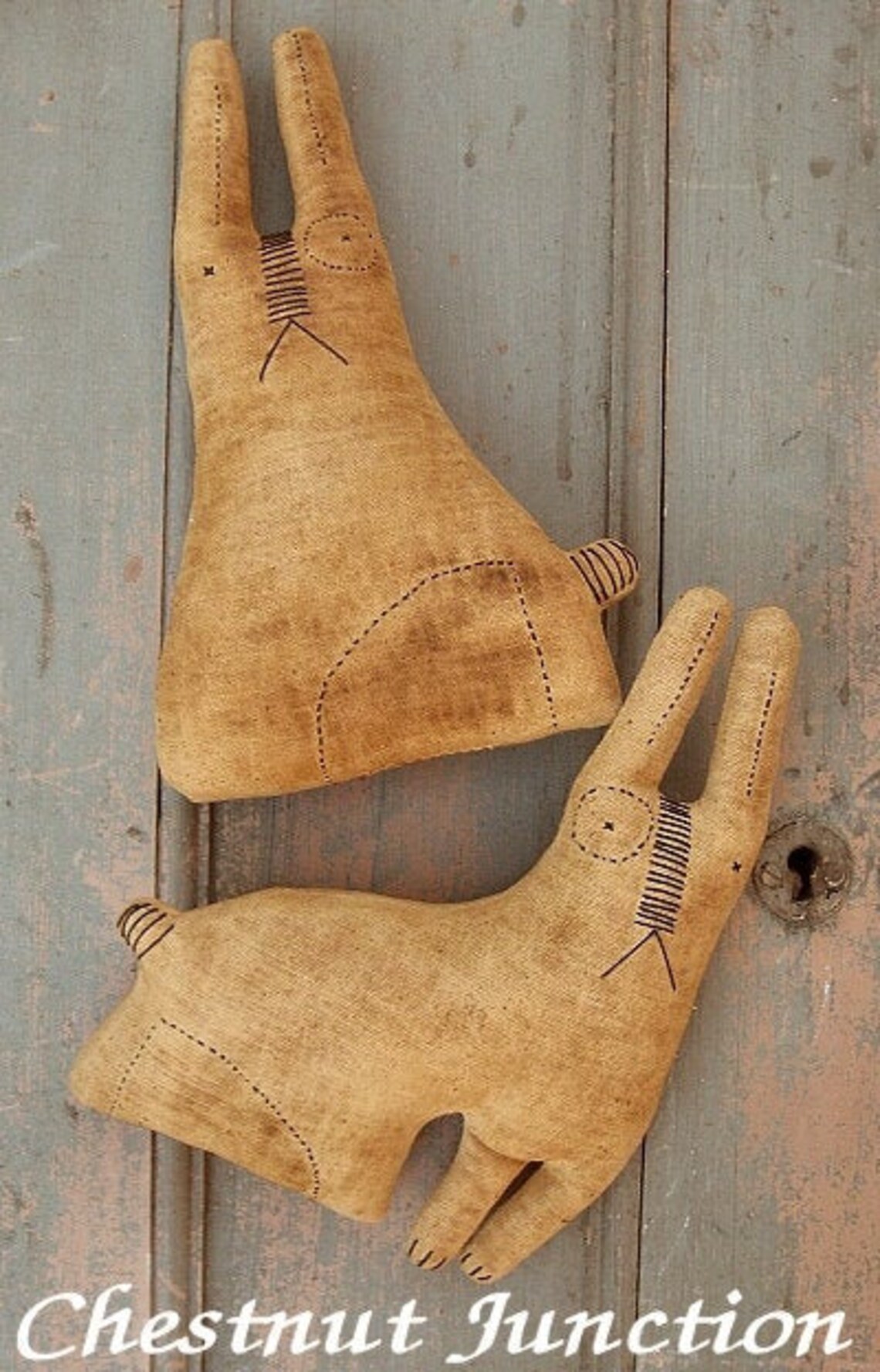 Olde Rabbits Epattern...primitive Country Cloth Doll Craft - Etsy